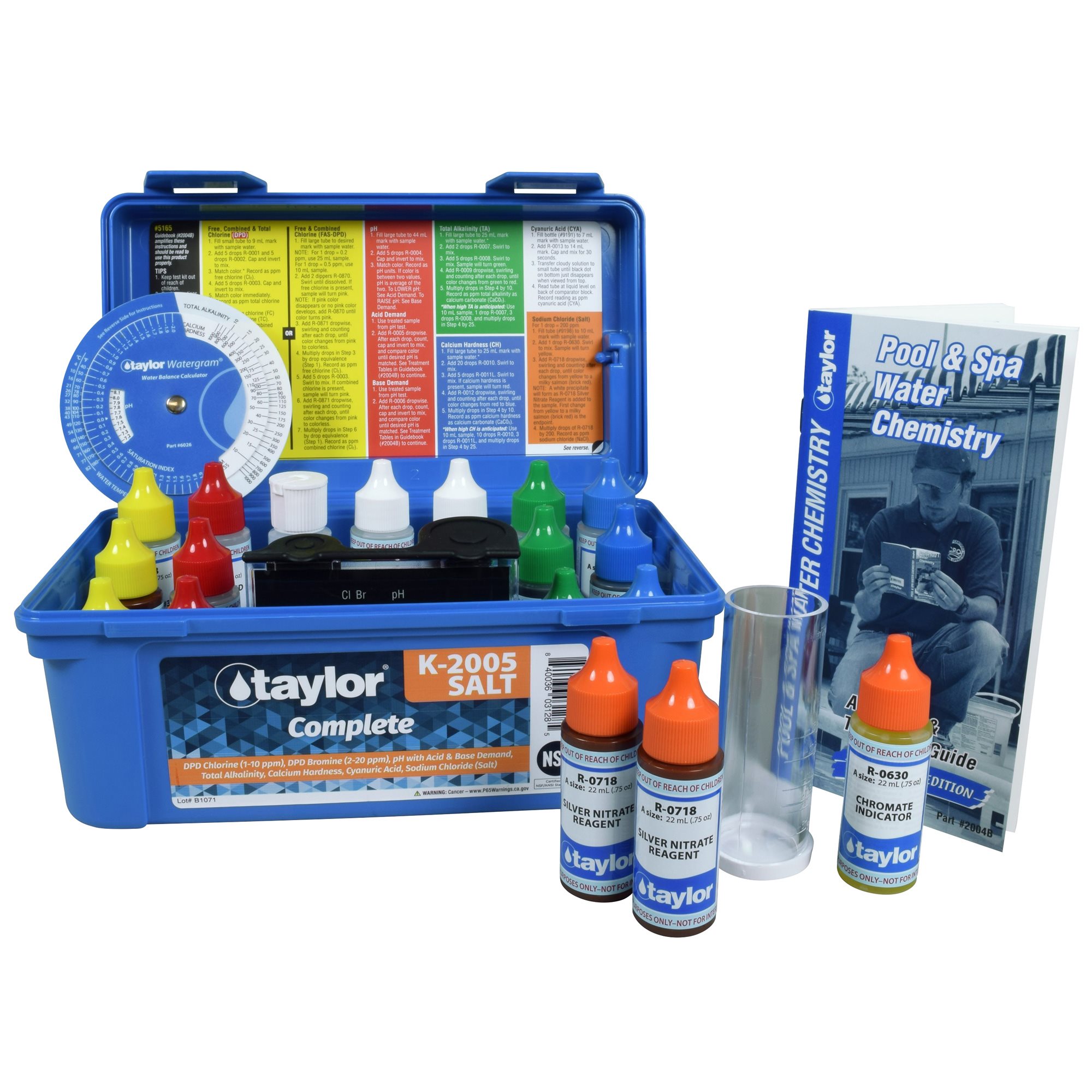 Taylor Complete Test Kit, High Range, plus Salt Test K-2005-SALT