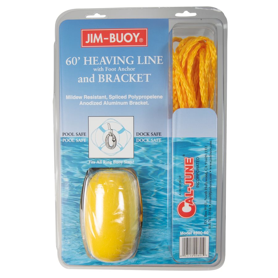 Heaving Line with Bracket, 60 ft.