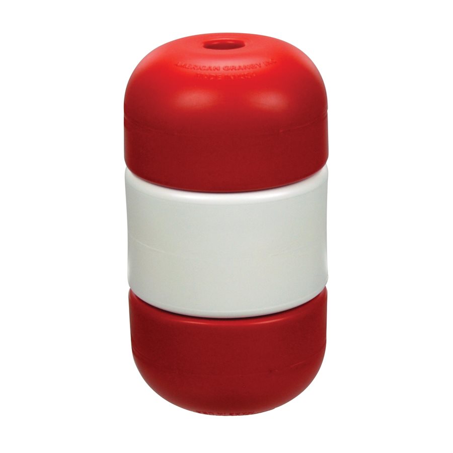 Handi-Lock Rope Float 5" x 9", Red / White / Red, for 3 / 4" Rope