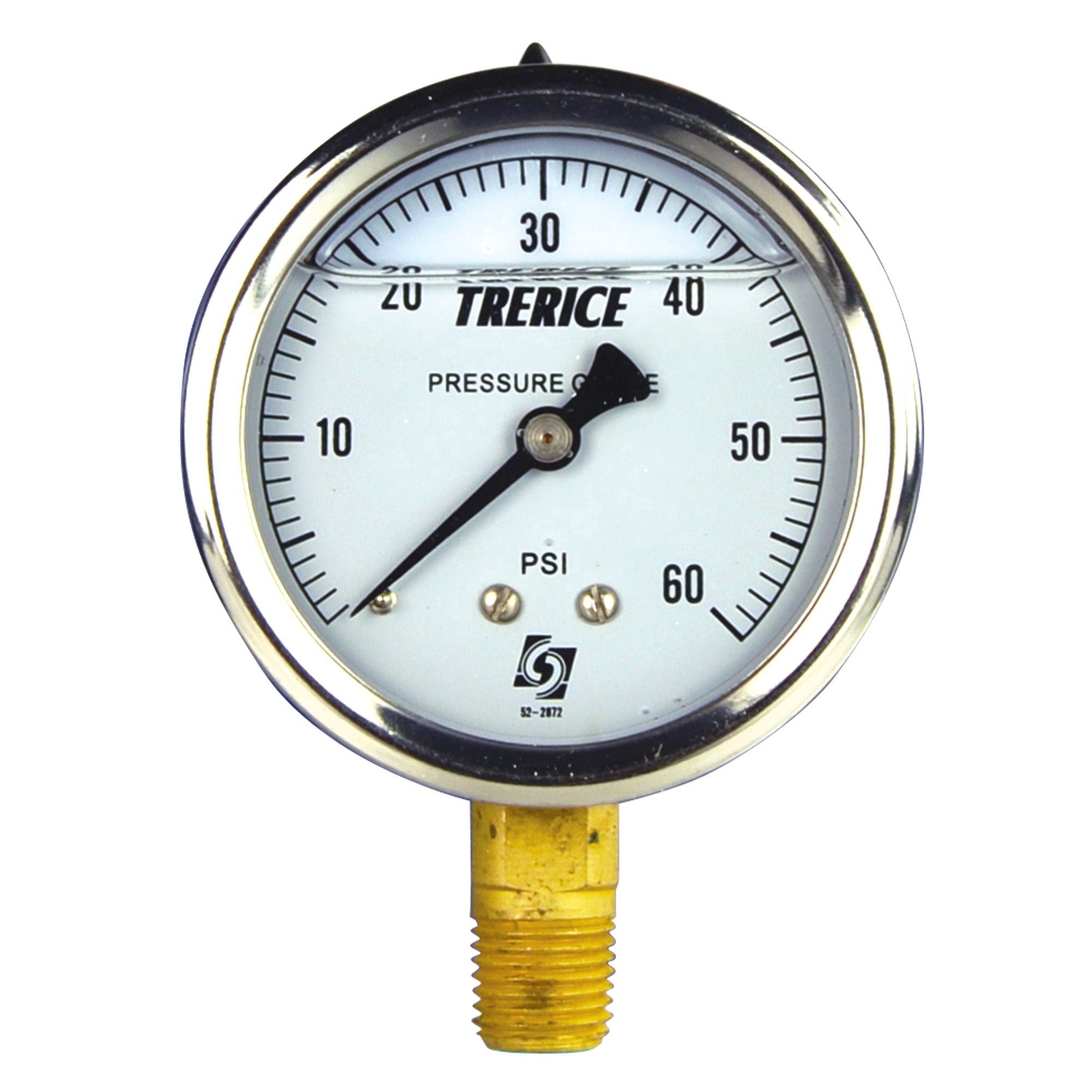 Trerice Liquid Filled Pressure Gauge 2 5 0 To 60 PSI