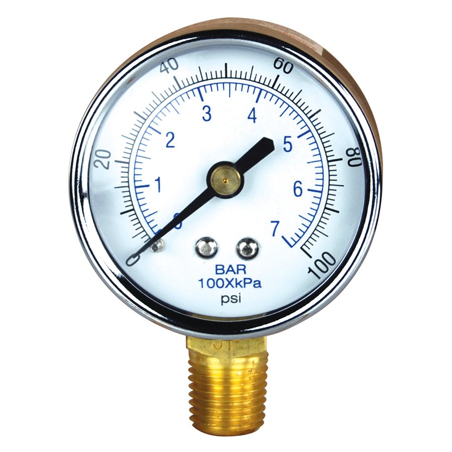 Pressure Gauge Steel Case 2"