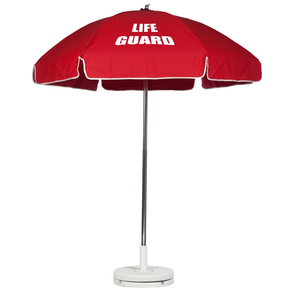 Lifeguard Umbrella, 6.5' Acrylic, Red