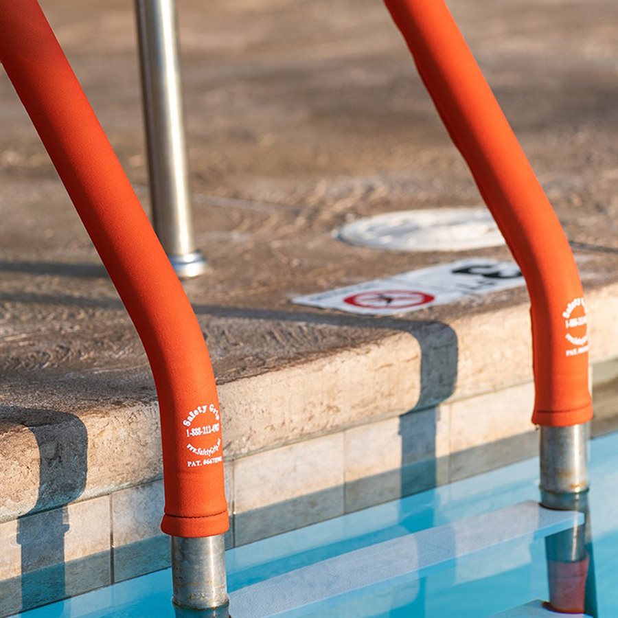 Safety Grip Handrail Cover 6 ft., Lifeguard Orange