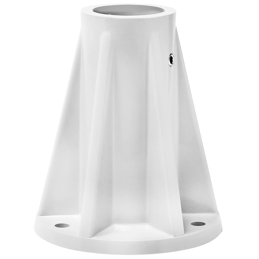 6" Vinyl Surface Mounting Base, White