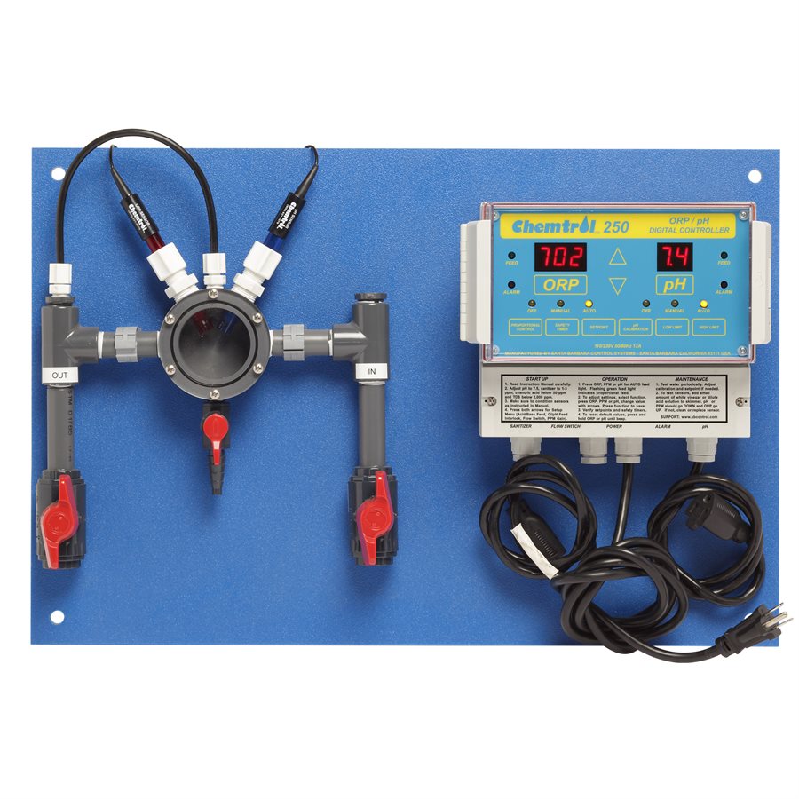 Chemtrol 250 Controller, Panel-Mounted, with Flow Cell and Safety Flow ...