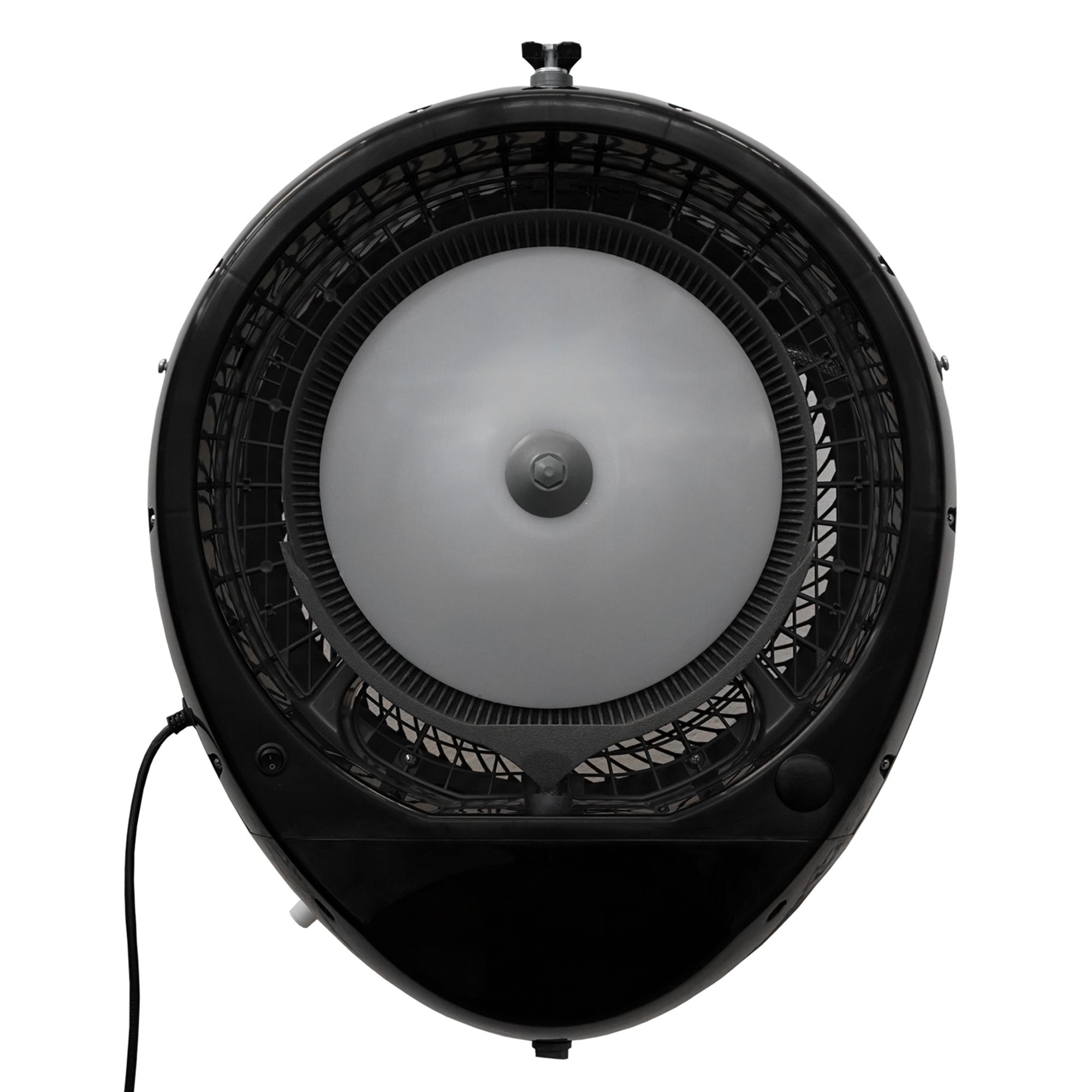 EcoJet Cyclone Wall Mount Misting Fan, Black