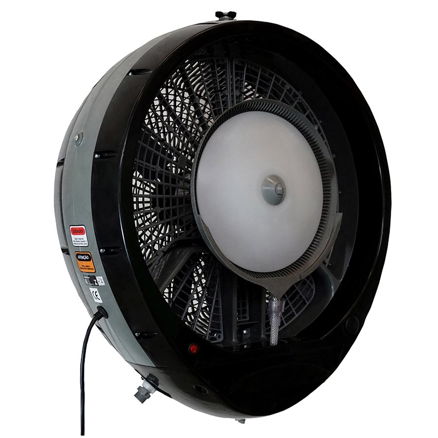 EcoJet Hurricane Wall Mount Misting Fan, Black