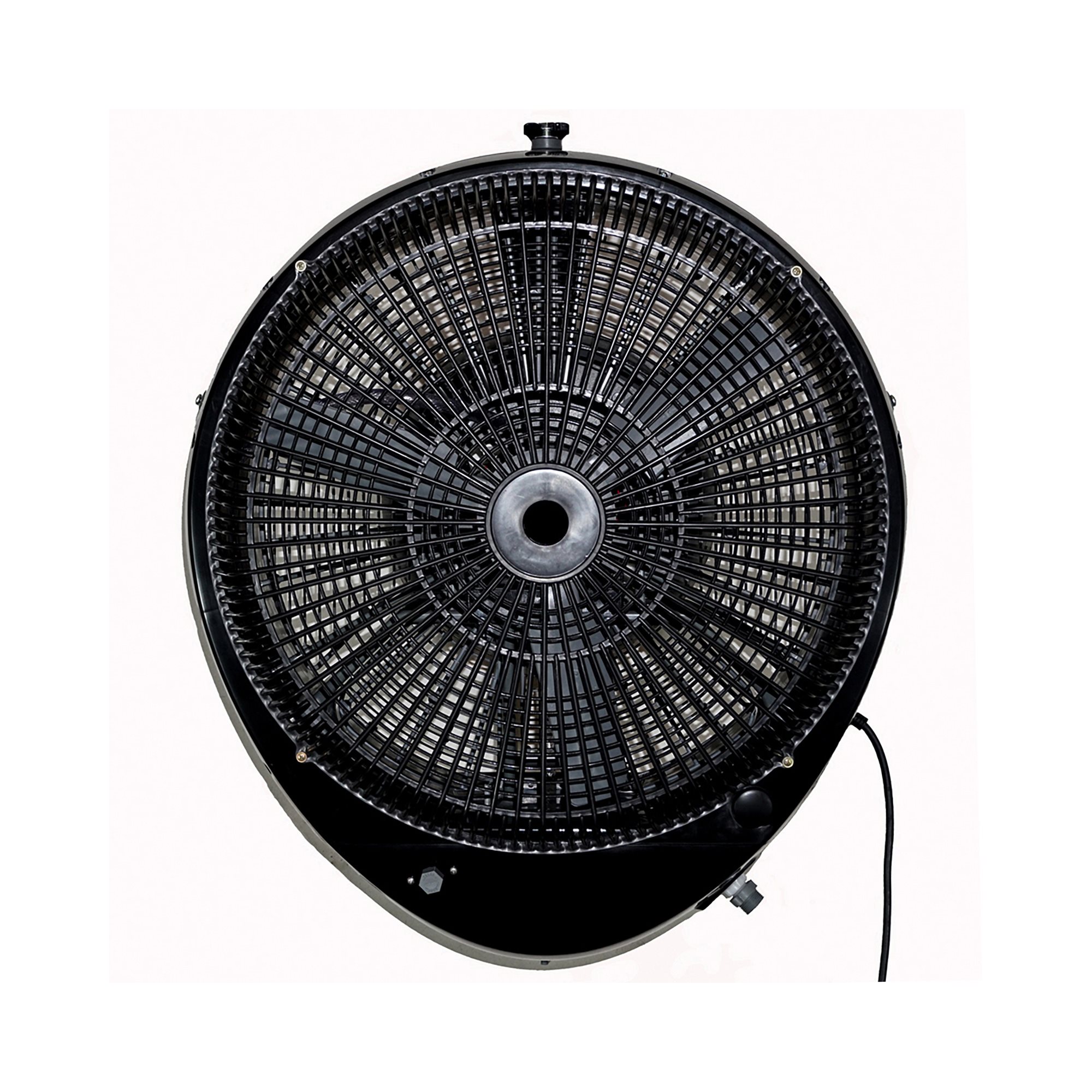 EcoJet Hurricane Wall Mount Misting Fan, Black