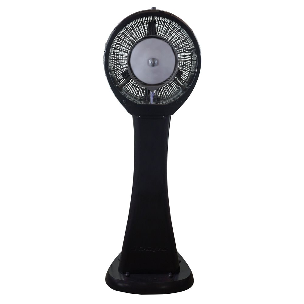 EcoJet Hurricane Portable Misting Fan, 26 Gallon Reservoir, Black