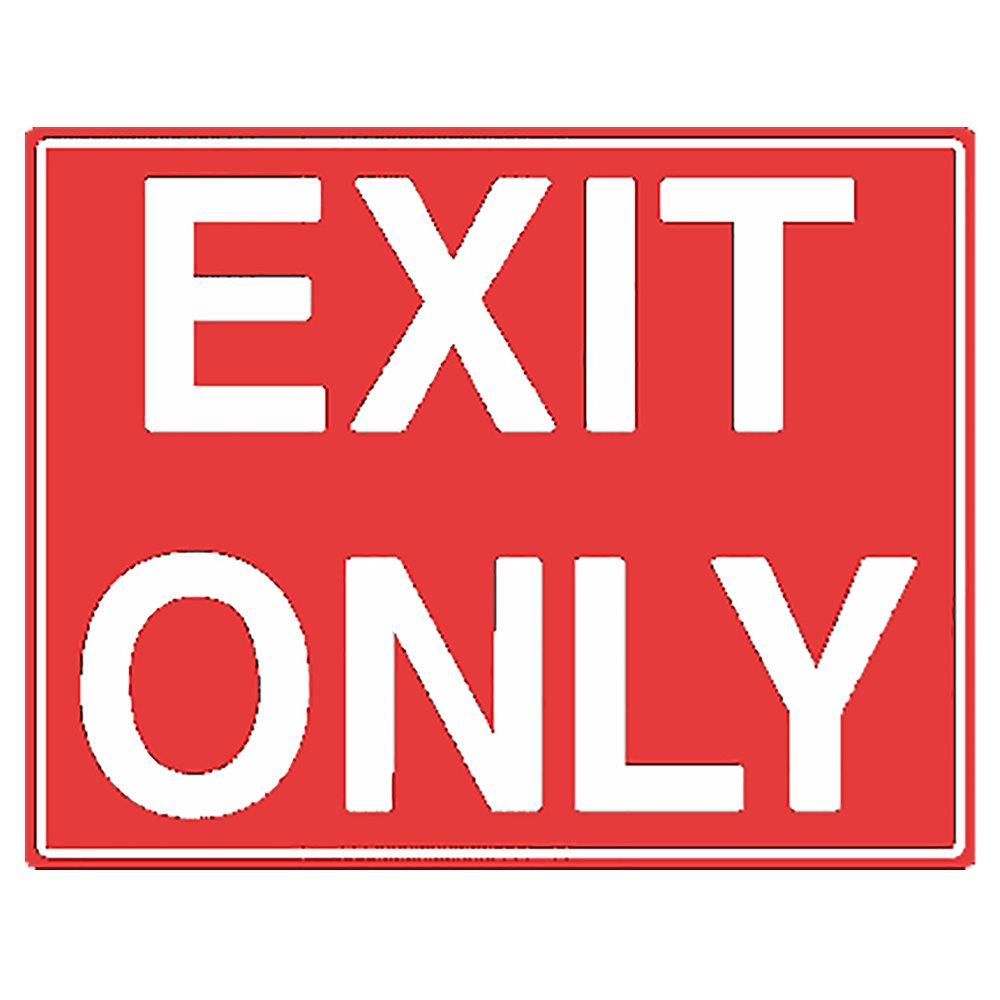 Tailwind Sign 24 X 18 EXIT ONLY