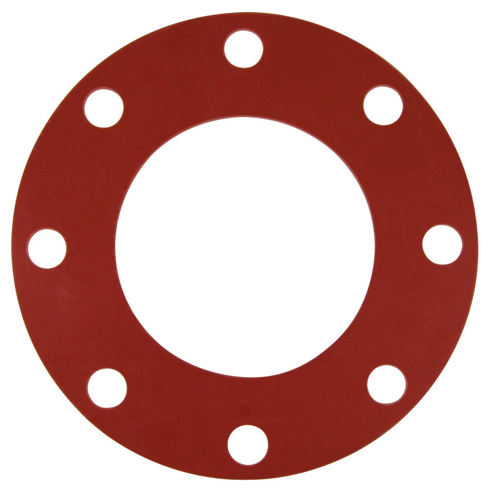 Valve / Flange Gasket, Red Rubber, 5"